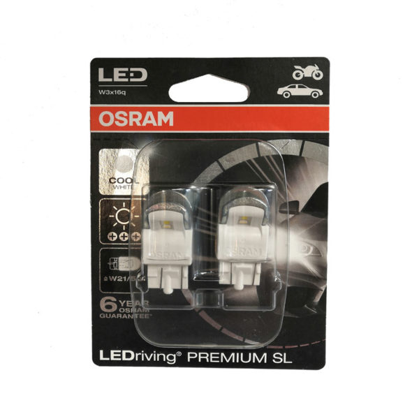 Osram W21W LEDriving Premium SL Cool White 12V 2τμχ - myCar.gr